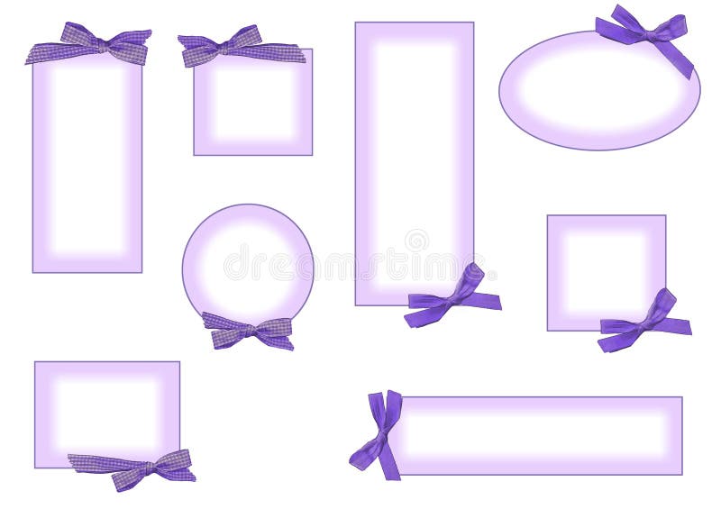 Labels Set. the Frame are Colorful with Lines and Little Balls Stock ...