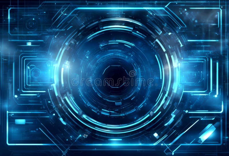 Frames Interface Hud Design Abstract Geometric Vector Blue Technology ...