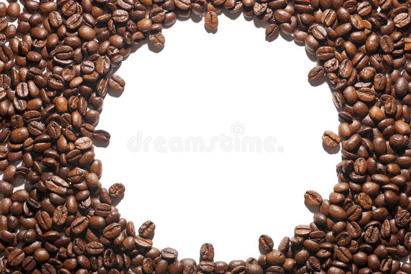 Frames Made of Coffee Beans Time Allocation Stock Image - Image of ...