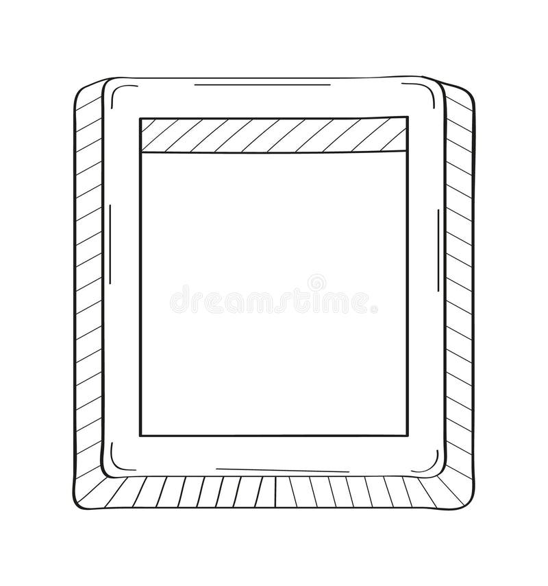 Frames, Mirror in Hand Drawn Style. Vintage Image Frame Doodle Labels ...