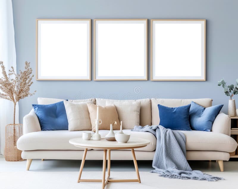 Frames Mockup, Couch and Frames Mockup, Living Room Photo Mockup ...