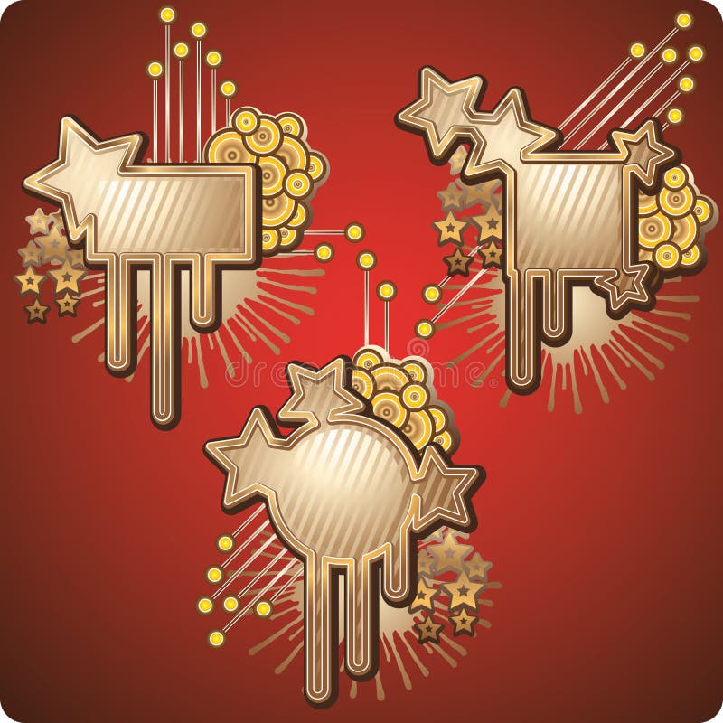 Frames modernos ilustração do vetor. Ilustração de bonito - 6018824