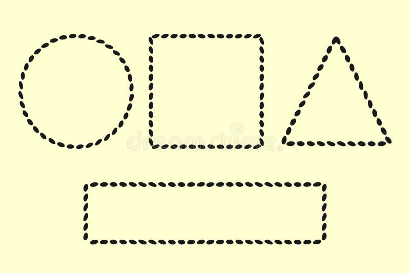 Frames Outline Set. Hand Drawn Decorative Doodle Black Ink Brush Stroke ...