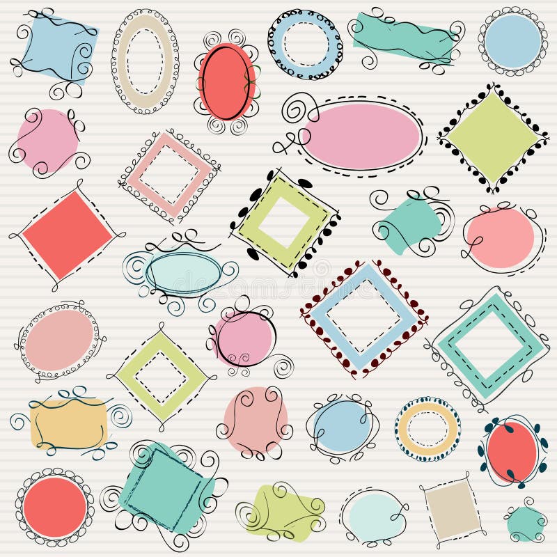 Frames pack stock vector. Illustration of icons, vector - 29339876