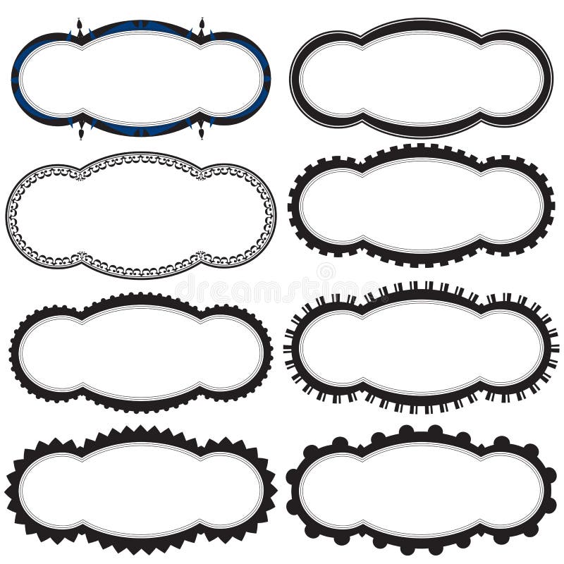 Frames pattern (set43) stock vector. Illustration of decorative - 39004300