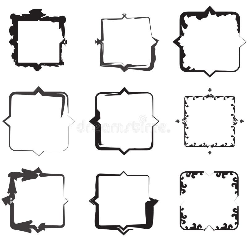 Frames pattern (set106) stock illustration. Illustration of scrapbook ...
