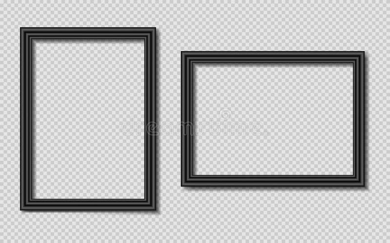 Photo Frames with Realistic Drop Shadow Vector Effect Isolated. Image ...