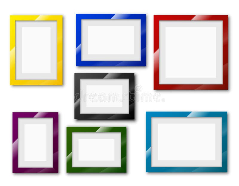 Frames set stock vector. Illustration of message, paper - 54063757