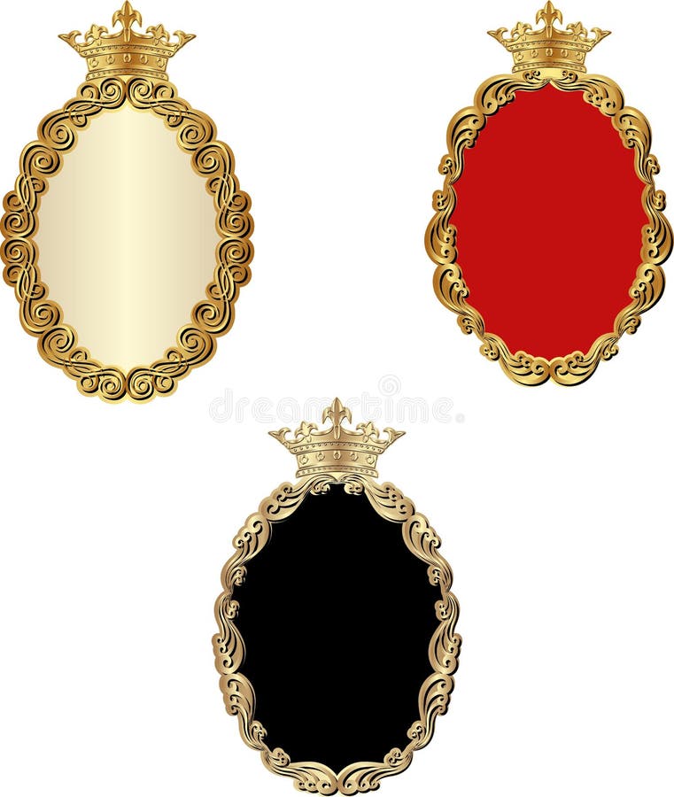 Frames stock vector. Illustration of kingly, isolated - 143304561