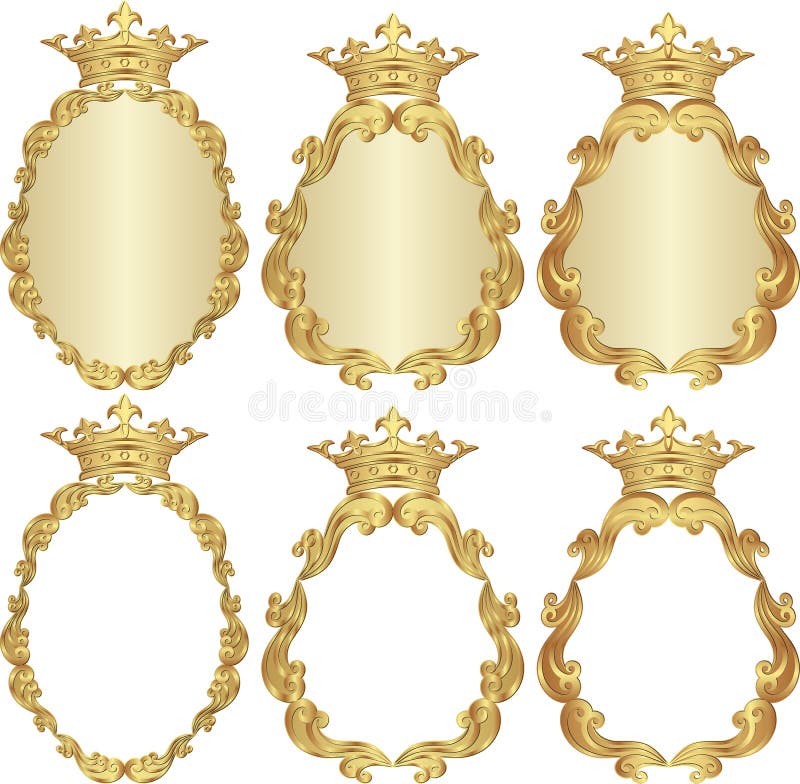 Royal frames stock vector. Illustration of ornament, regal - 35487112