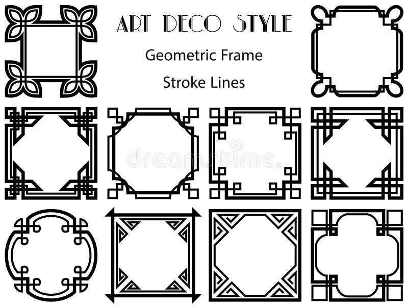 Frames Simple Customary Set. Groundwork Element of Decor. Square Panels ...