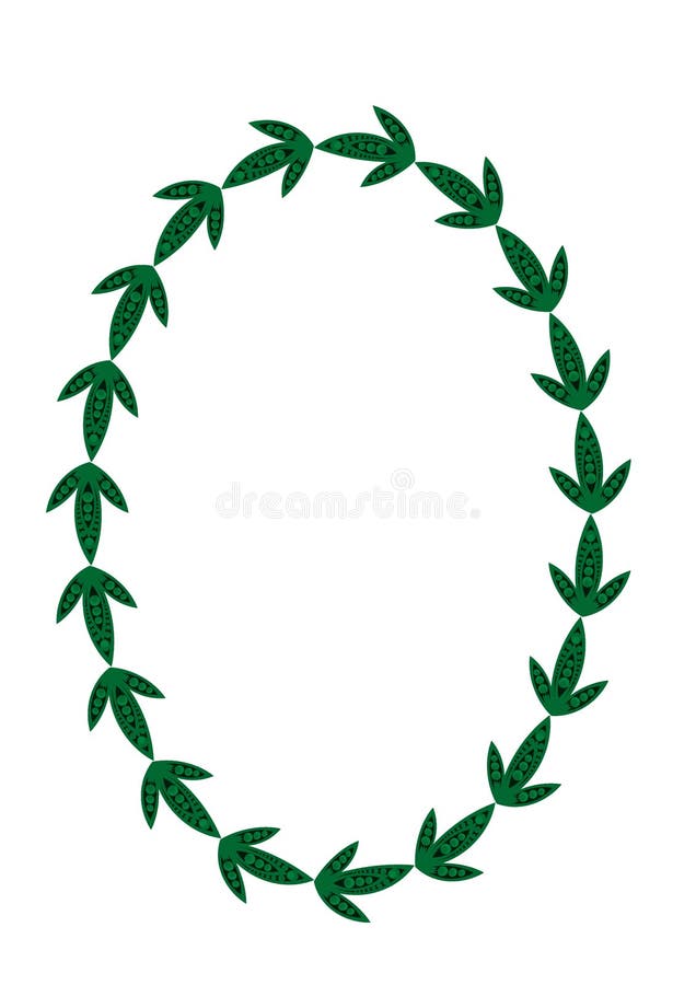 Frames of Stylized Leaves on a White Background. A4 Format, Vertical ...