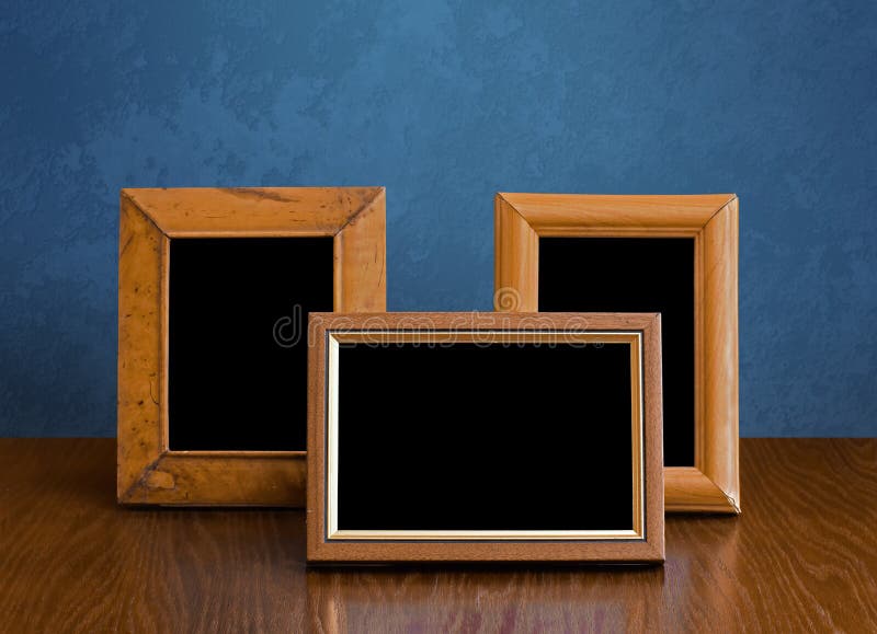 Frames on table stock image. Image of decoration, decor - 15992737
