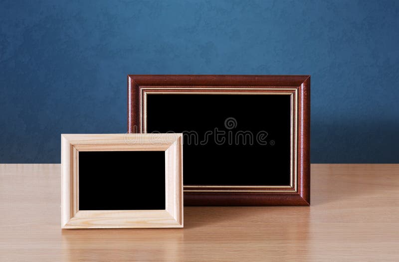 Frames on table stock image. Image of decoration, decor - 15992737
