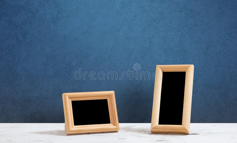 Frames on table stock image. Image of decoration, decor - 15992737