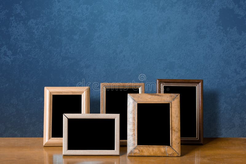 Frames on table stock image. Image of decoration, decor - 15992737