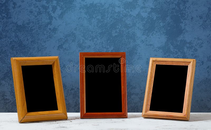 Frames on table stock image. Image of decoration, decor - 15992737