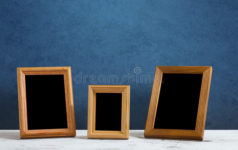 Frames on table stock image. Image of decoration, decor - 15992737