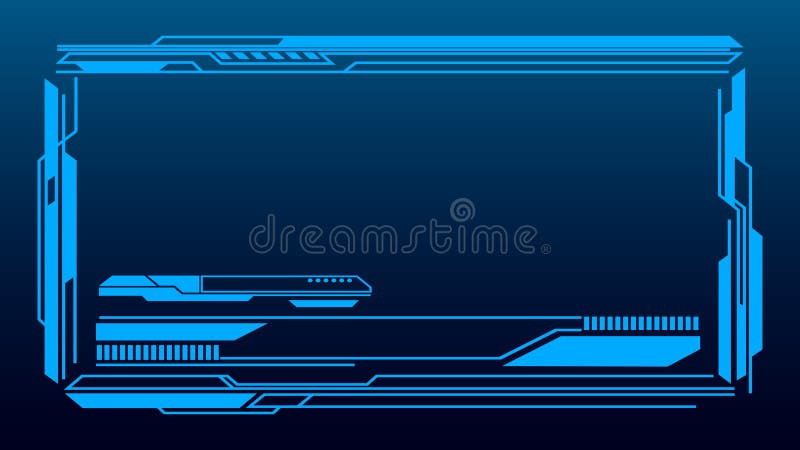 Frames Technology Futuristic Interface Streaming Overlay Background ...