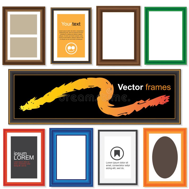 Frames templates stock vector. Illustration of abstract - 33334294