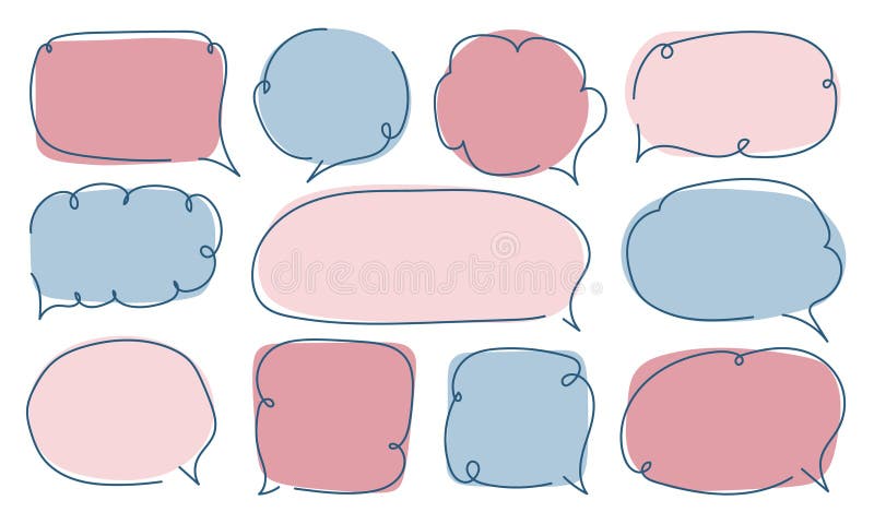 Frames for Text in the Style of Hand Drawn. Hand Drawn Minimalist Text ...