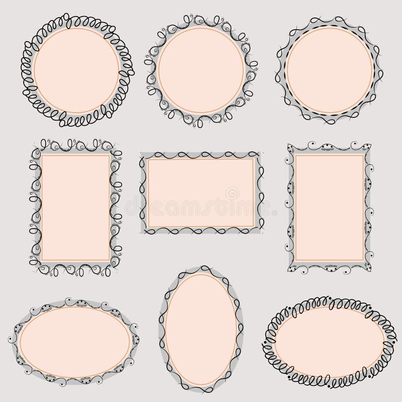 Frames of Various Forms for Your Creativity Stock Vector - Illustration ...