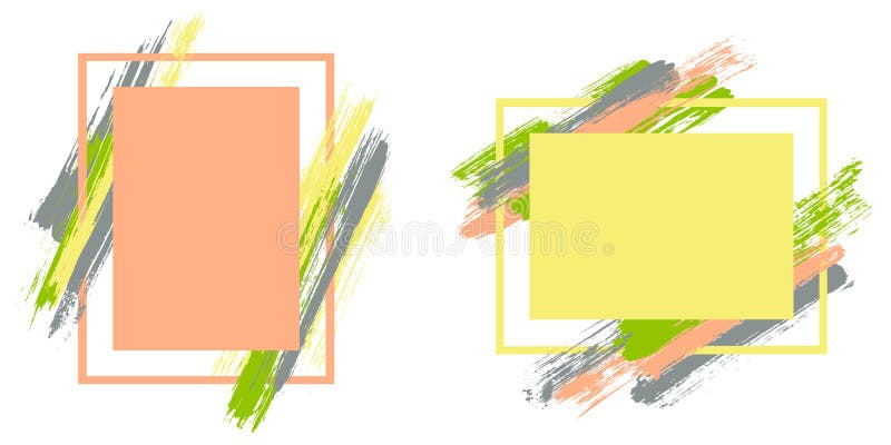 Framesr107 stock vector. Illustration of modern, painted - 134549561