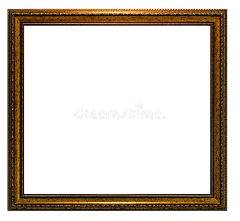 Framework in Antique Style. Classy Gilded Frame - Square Shape Stock ...