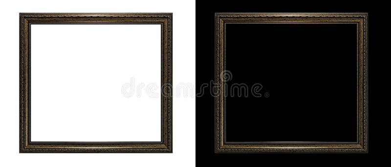 Framework in Antique Style. Classy Gilded Frame - Square Shape Stock ...