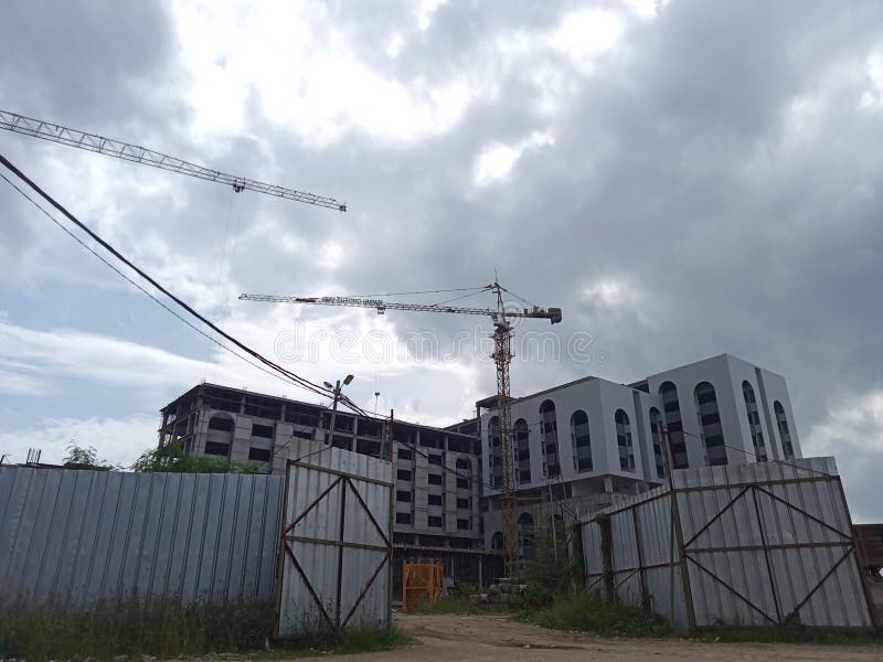 The Framework of the Building is Mutually Reinforcing Stock Image ...