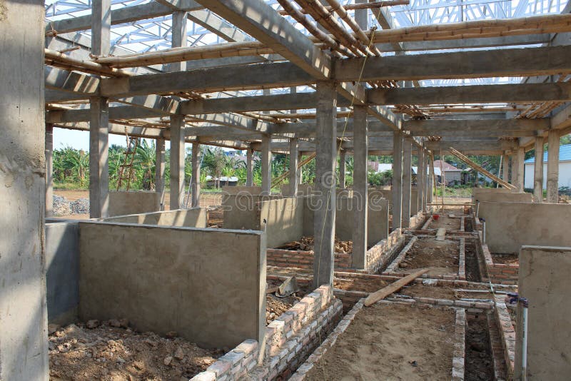The Framework of the Building Which is Still Under Construction Stock ...