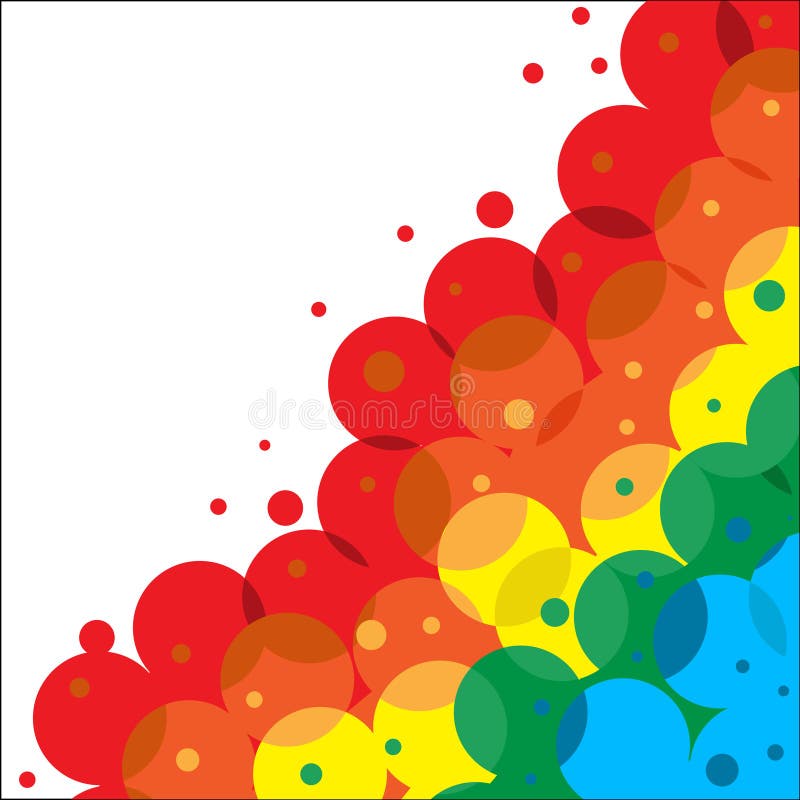 Framework from Colour Circles Stock Vector - Illustration of droplet ...