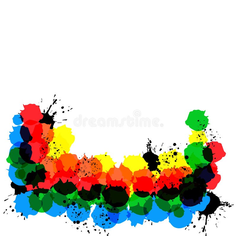 Framework from Colour Circles Stock Vector - Illustration of abstract ...