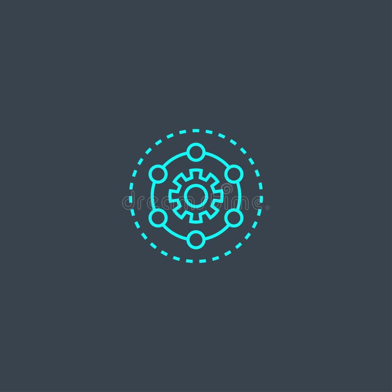 Framework Concept Line Icon. Simple Stock Vector - Illustration of ...