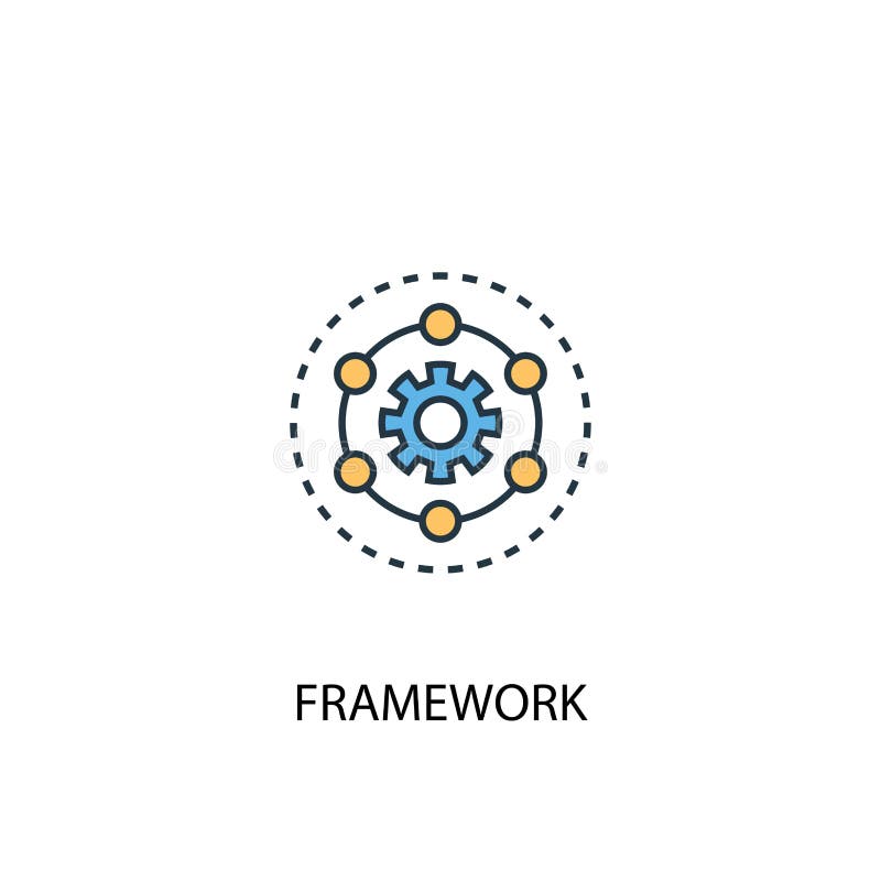 Framework Concept Line Icon. Simple Stock Vector - Illustration of ... Framework Concept Line Icon. Simple Stock Vector - Illustration of ...