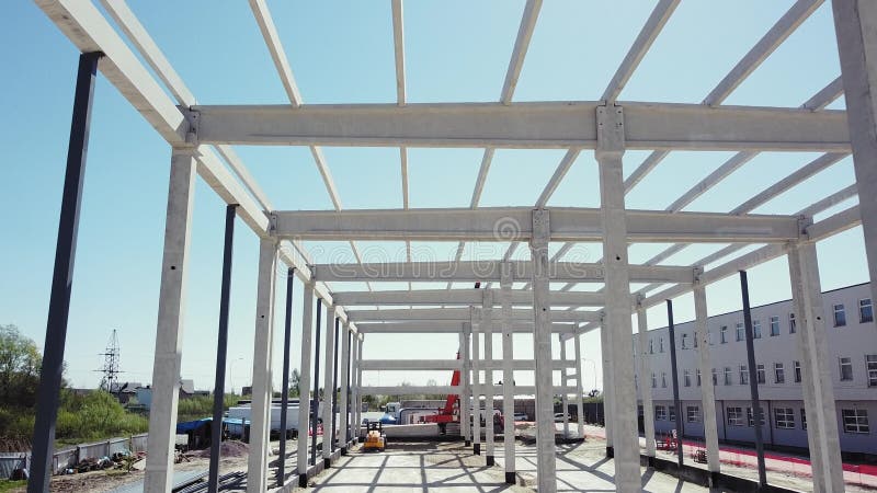 Framework on the Construction Site of Modern Architecture Office or ...