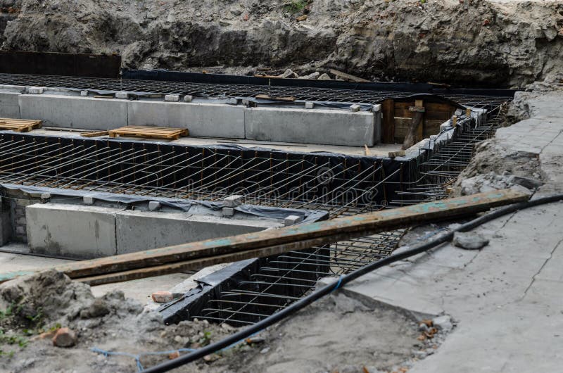 Framework for the Foundation of the Building Stock Image - Image of ...