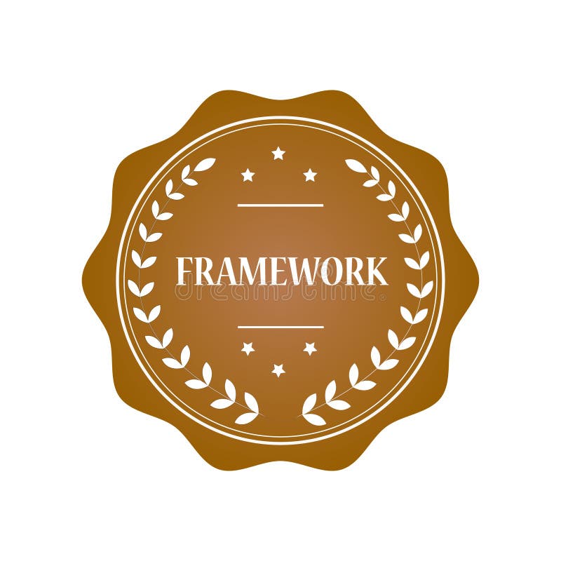 Framework Stamp Illustration Stock Vector - Illustration of design ...