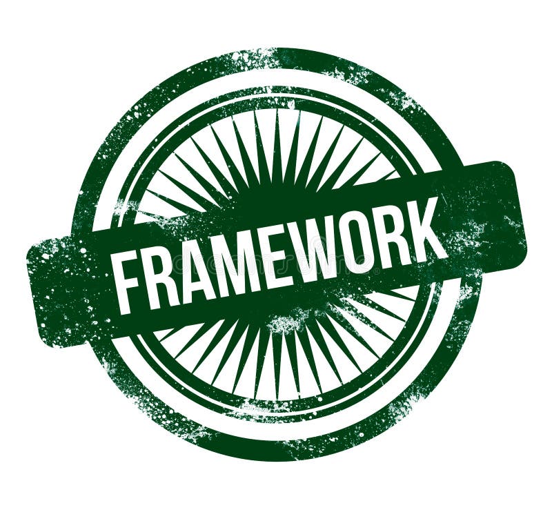 Framework - Green Grunge Stamp Stock Illustration - Illustration of ...