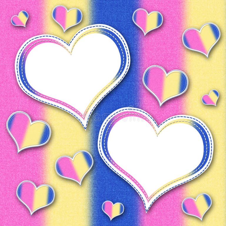 Framework with Heart. Scrapbook. Stock Illustration - Illustration of ...