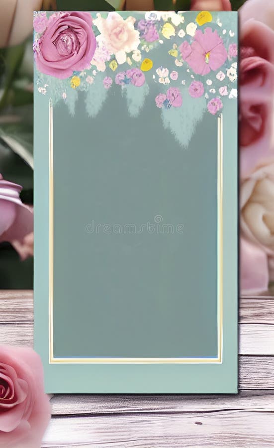 Framework for Invitation or Congratulation Stock Illustration ...