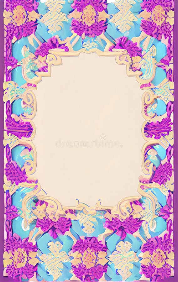 Framework for Invitation or Congratulation Stock Illustration ...