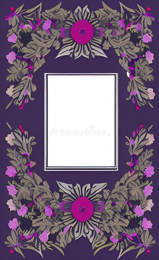 Framework for Invitation or Congratulation Stock Illustration ...