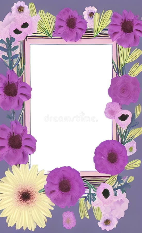 Framework for Invitation or Congratulation Stock Vector - Illustration ...