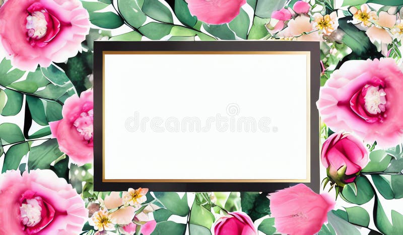 Framework for Invitation or Congratulation Stock Illustration ...