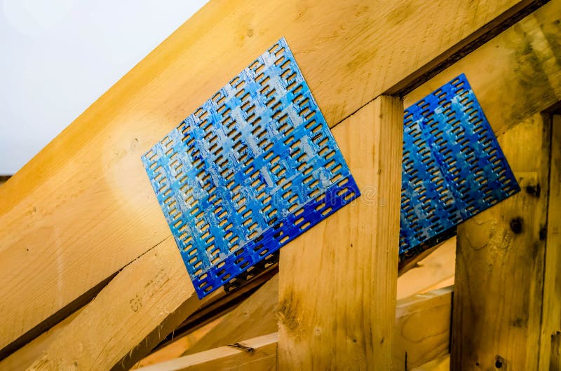 Timber Frame of Detached House Close-up Stock Image - Image of ...