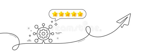 Framework Line Icon. Service Maintenance Sign. Continuous Line with ...