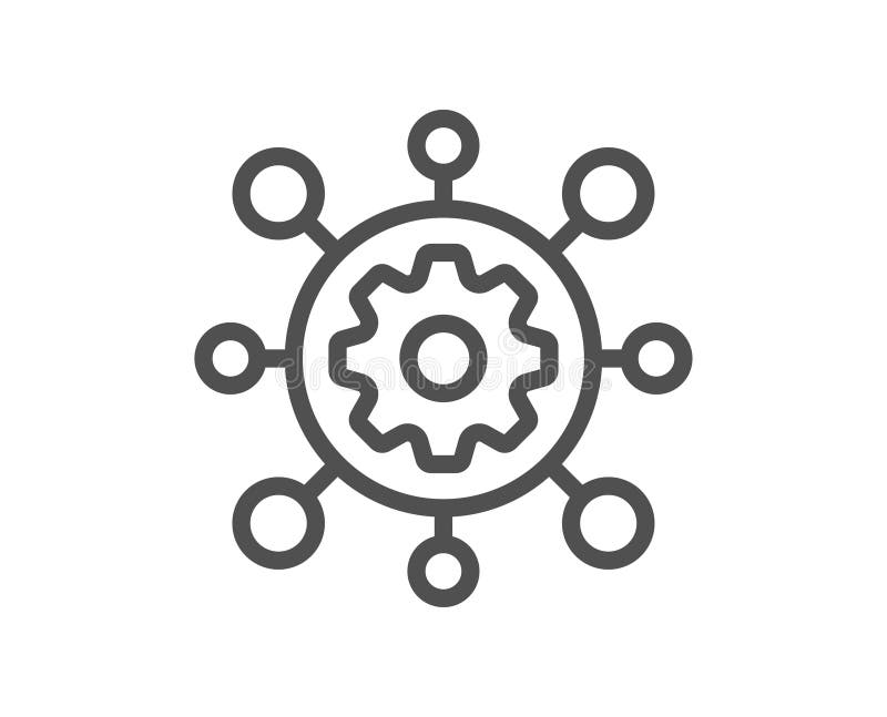 Framework Line Icon. Service Maintenance Sign. Vector Stock Vector ...