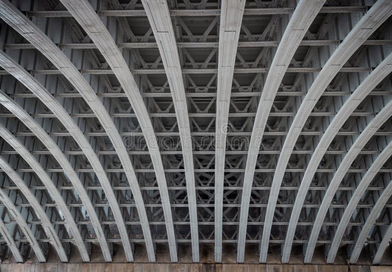 Framework Metal Arches Girder Construction Underneath of Blackfriars ...
