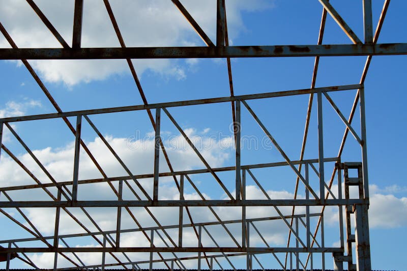 Framework from a metal stock photo. Image of roof, building - 47783490